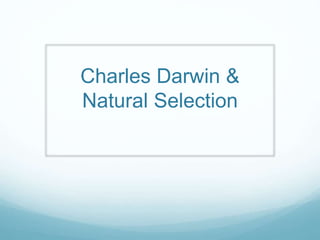 Darwin & natural selection | PPTX