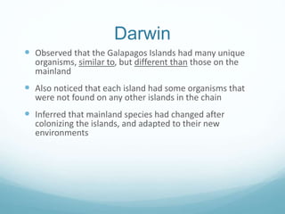 Darwin & natural selection | PPTX