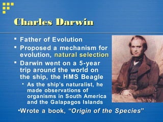 Darwin natural selectionnotes | PPT