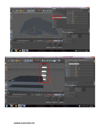 Darwin Pérez Diseño escalera en Cinema 4D | PDF