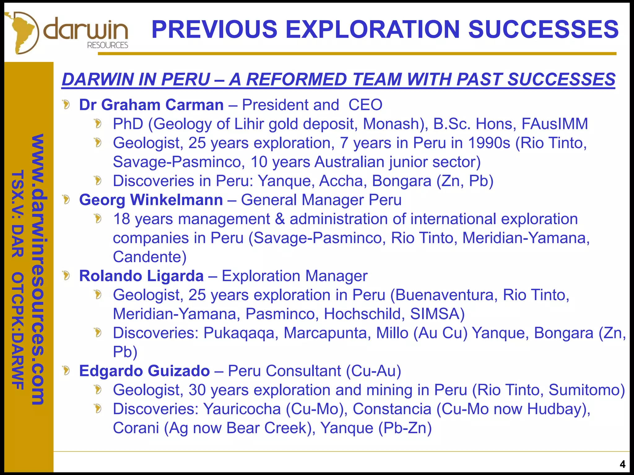Darwin Resources Corporate Presentation | PDF