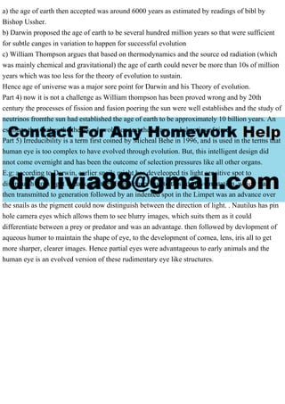 Darwins 4 postulates are basic rules for when a trait is likely to .pdf