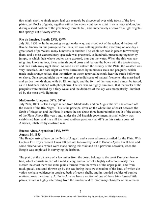 Darwins excerpts | PDF | Geology | Science