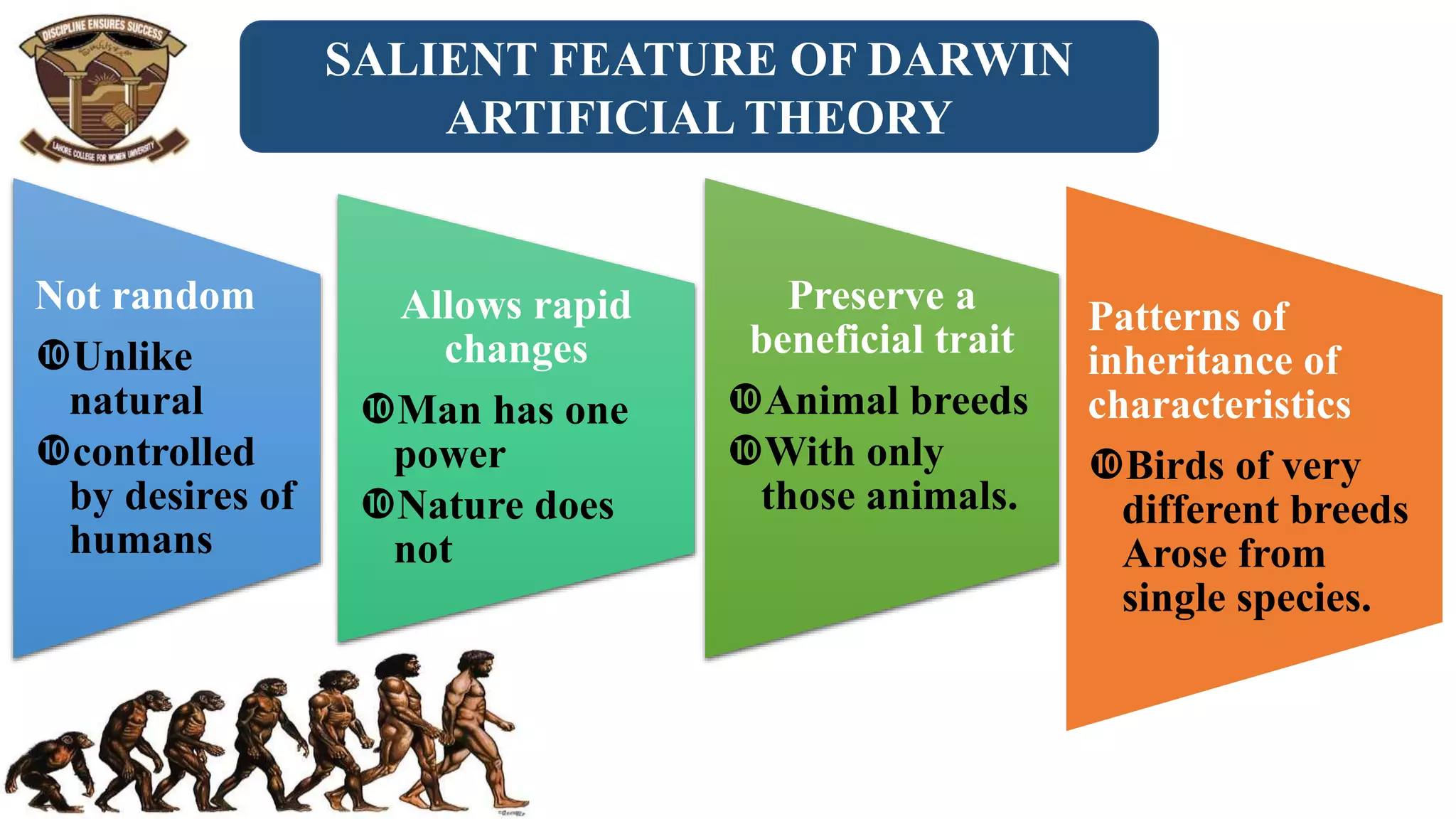 Darwin sexual selction, pangensis and artificial theory | PPTX