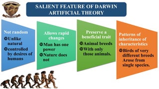 Darwin sexual selction, pangensis and artificial theory | PPTX