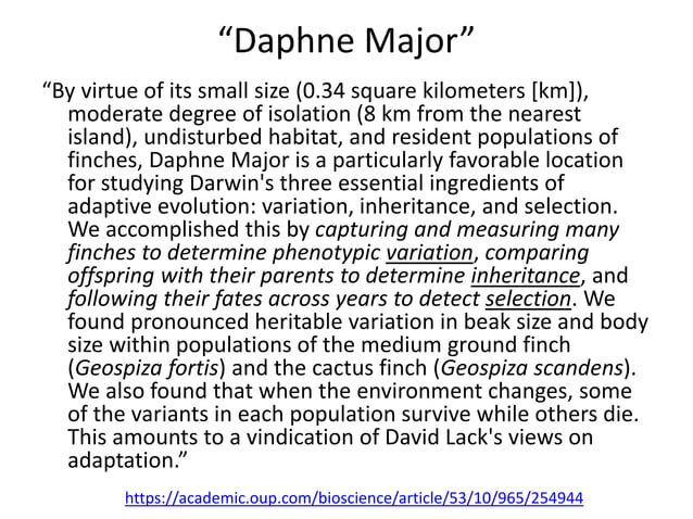 Charles Darwin: The Galapagos Finches and the Emergence of Evolutionary ...