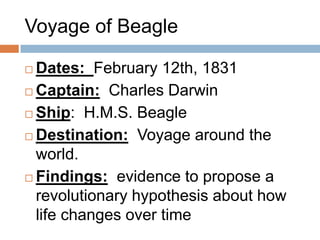 Darwins theory final | PPTX