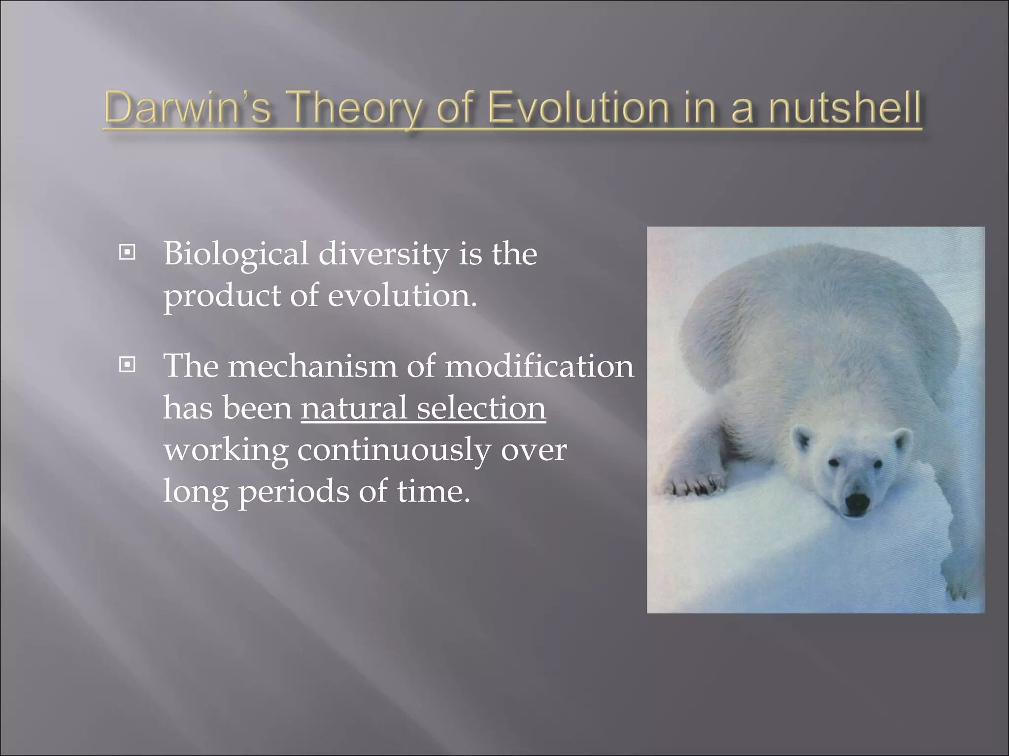 Darwin’s theory of evolution | PPT