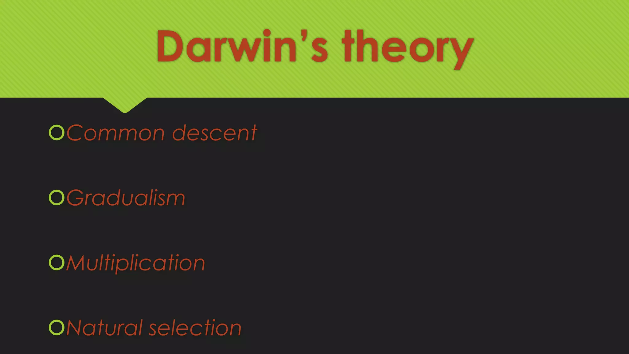 Darwin’s theory of evolution | PPTX