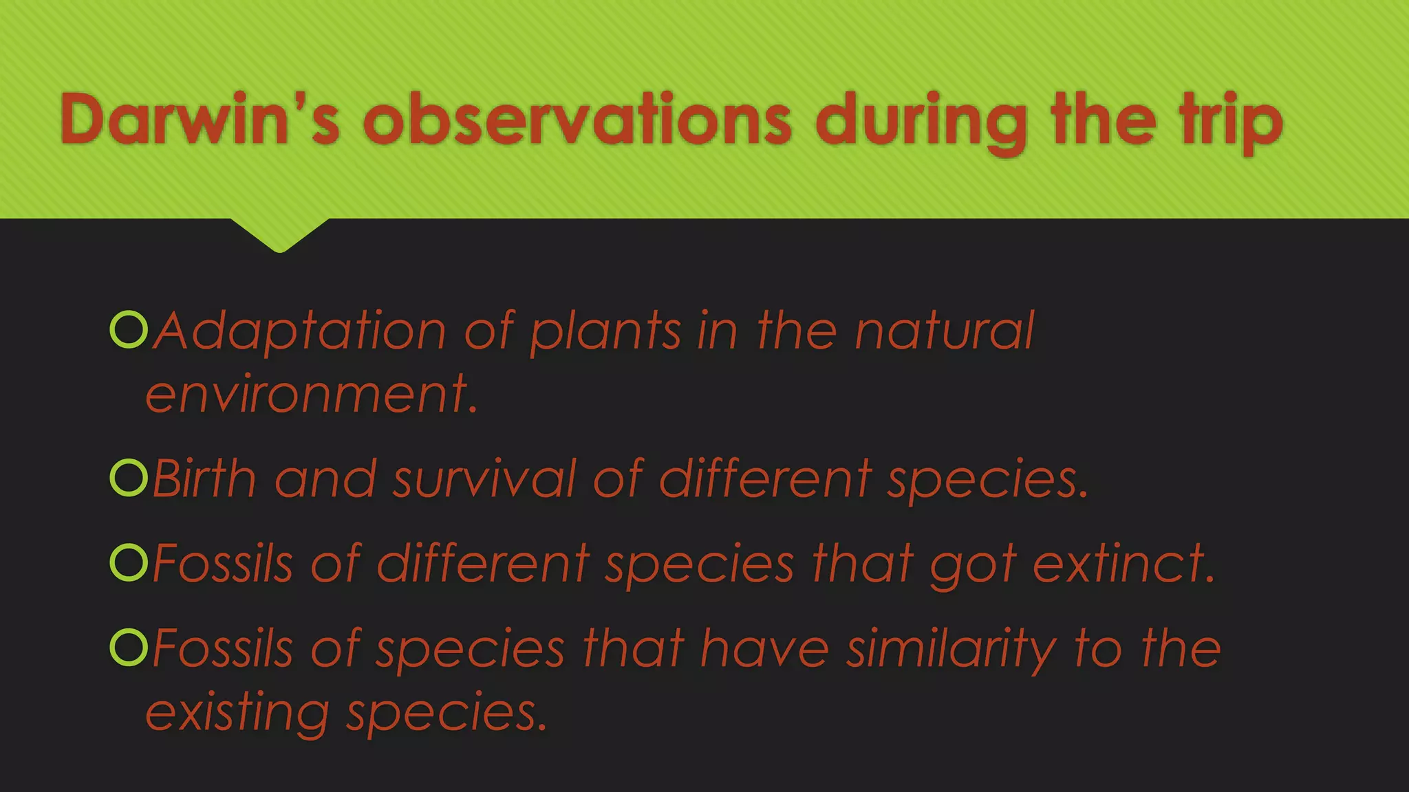 Darwin’s theory of evolution | PPTX