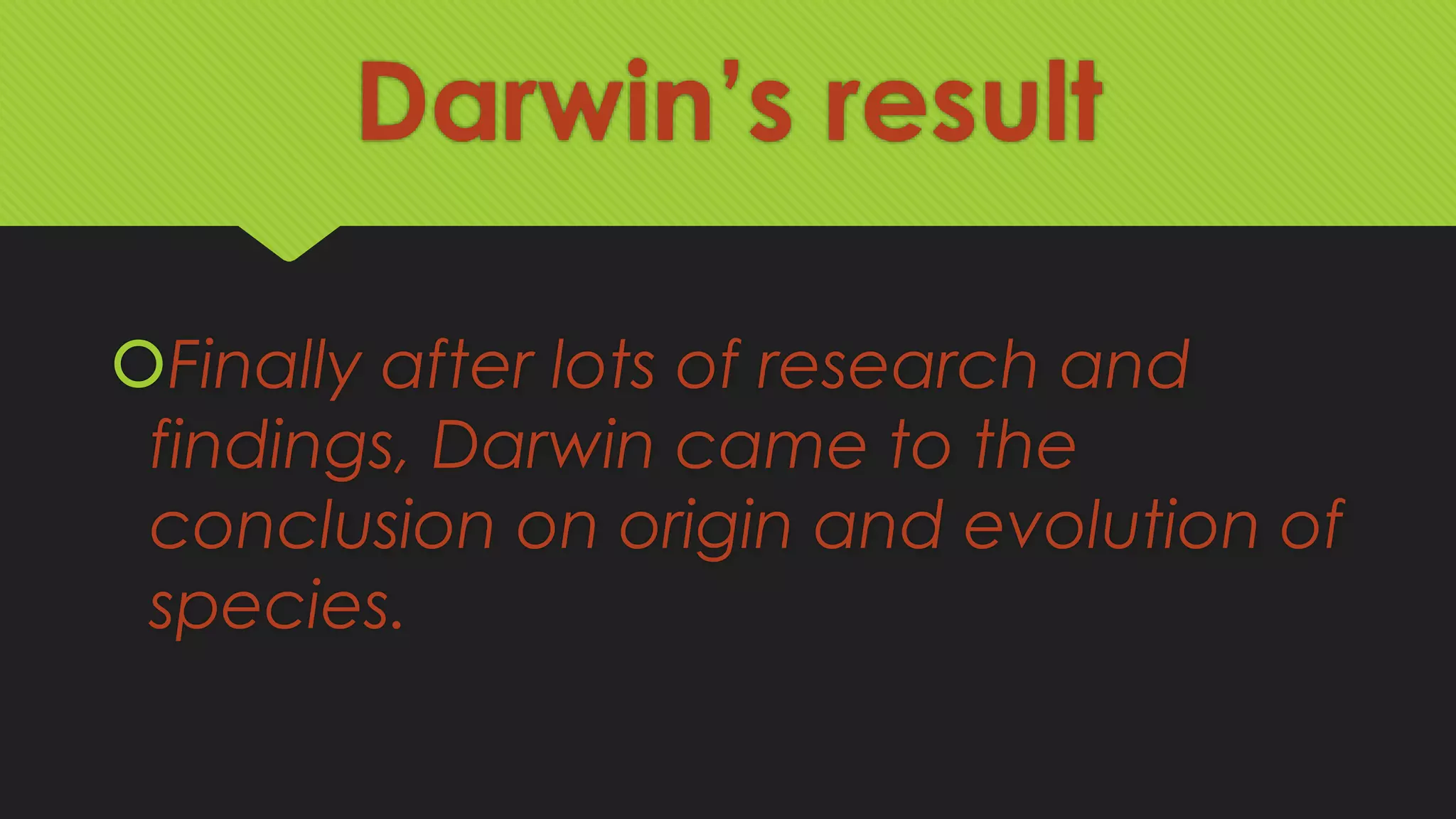 Darwin’s theory of evolution | PPTX