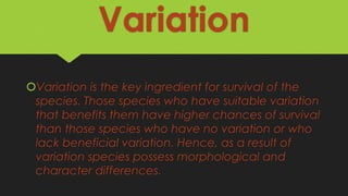 Darwin’s theory of evolution | PPTX