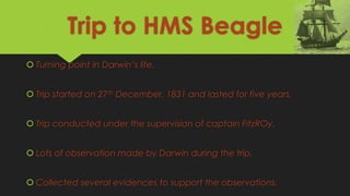 Darwin’s theory of evolution | PPTX