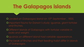 Darwin’s theory of evolution | PPTX