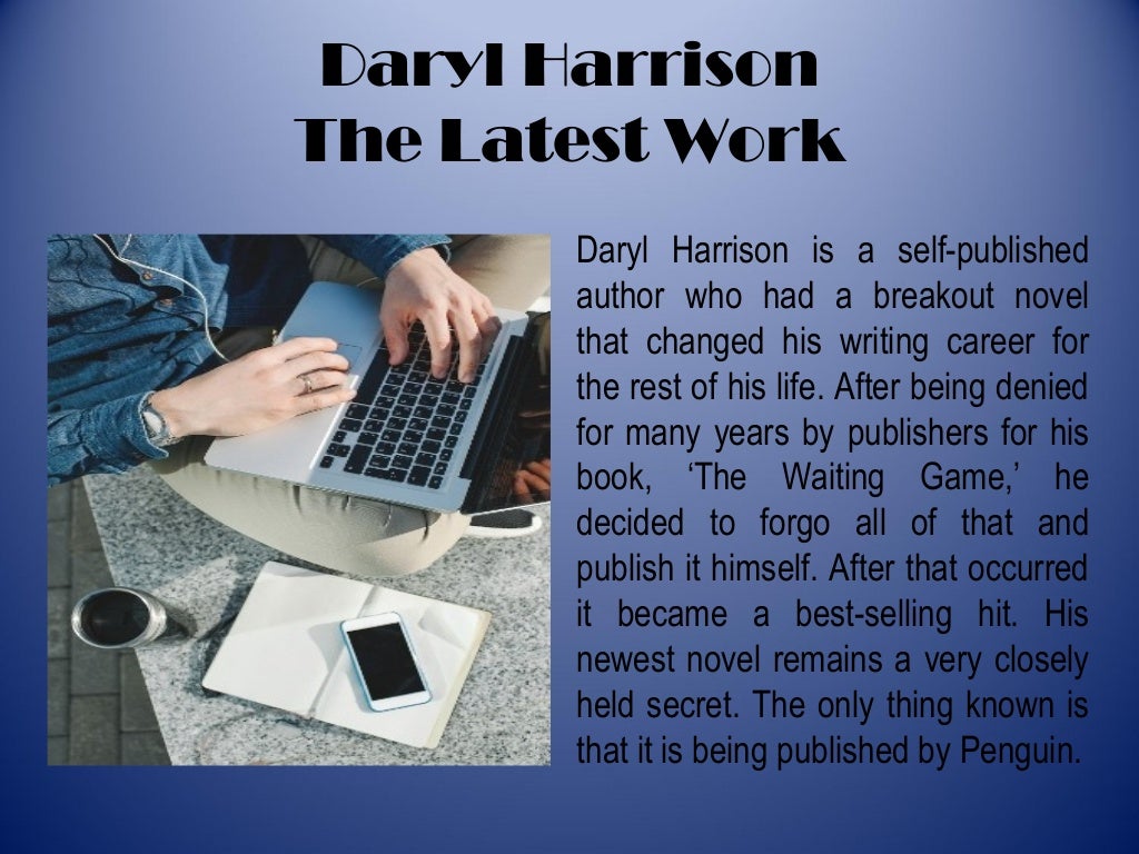 Daryl Harrison_Self-Published Author