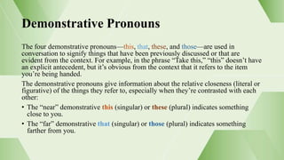 What is a pronoun? Pronoun Presentations | PPTX