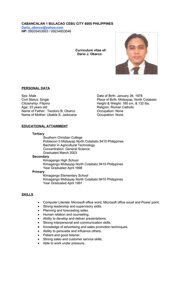 Darz resume | DOC | Sales | Business