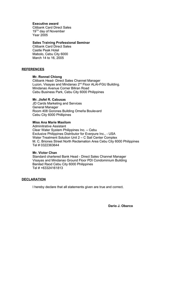 Darz resume | DOC | Sales | Business
