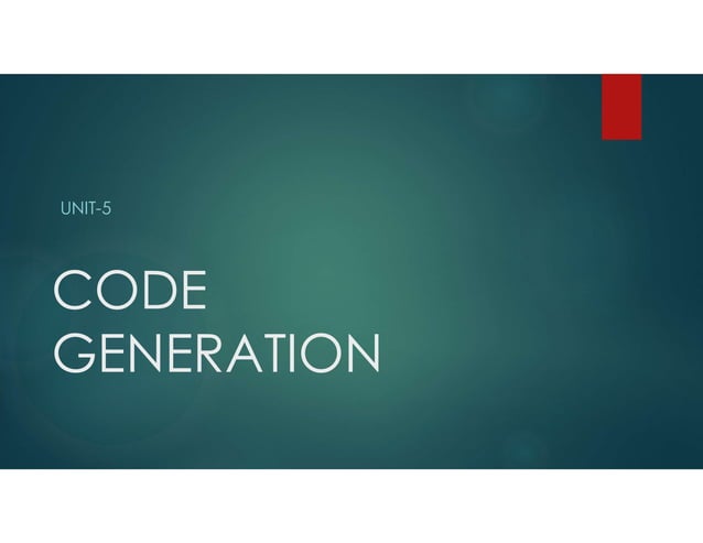 Issues in the design of Code Generator | PDF | Programming Languages | Computing