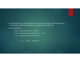 Issues in the design of Code Generator | PDF | Programming Languages | Computing