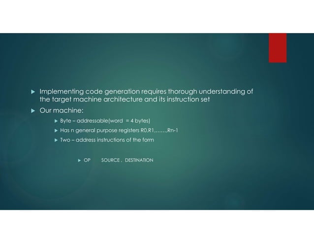 Issues in the design of Code Generator | PDF | Programming Languages ...