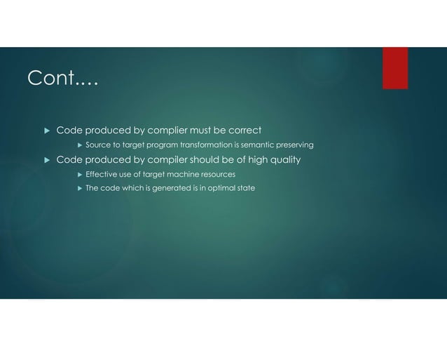 Issues in the design of Code Generator | PDF | Programming Languages ...