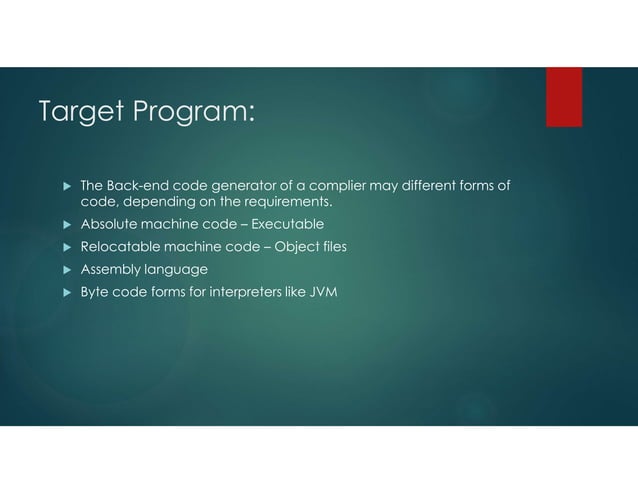 Issues in the design of Code Generator | PDF | Programming Languages ...