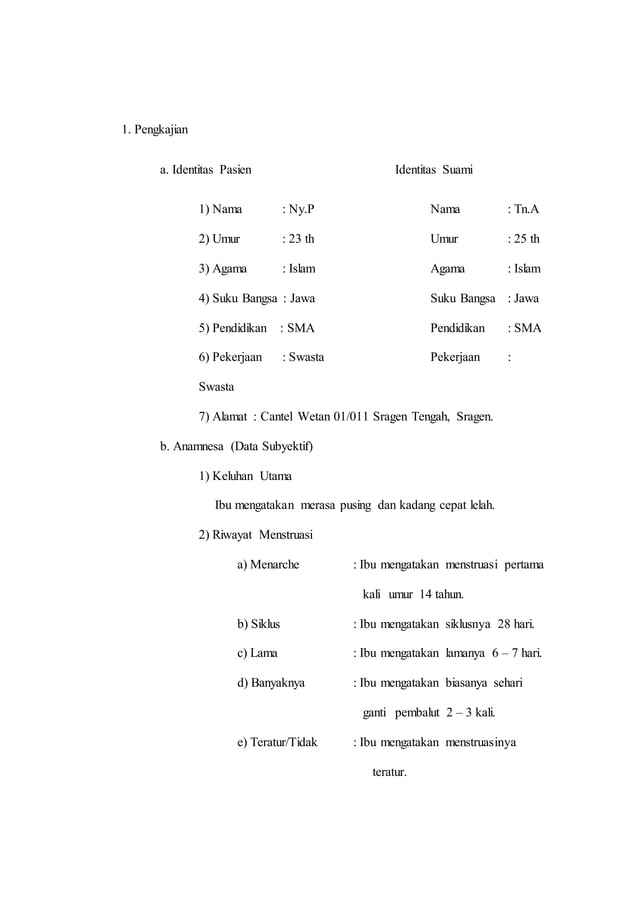 askeb anemia ringan | DOCX