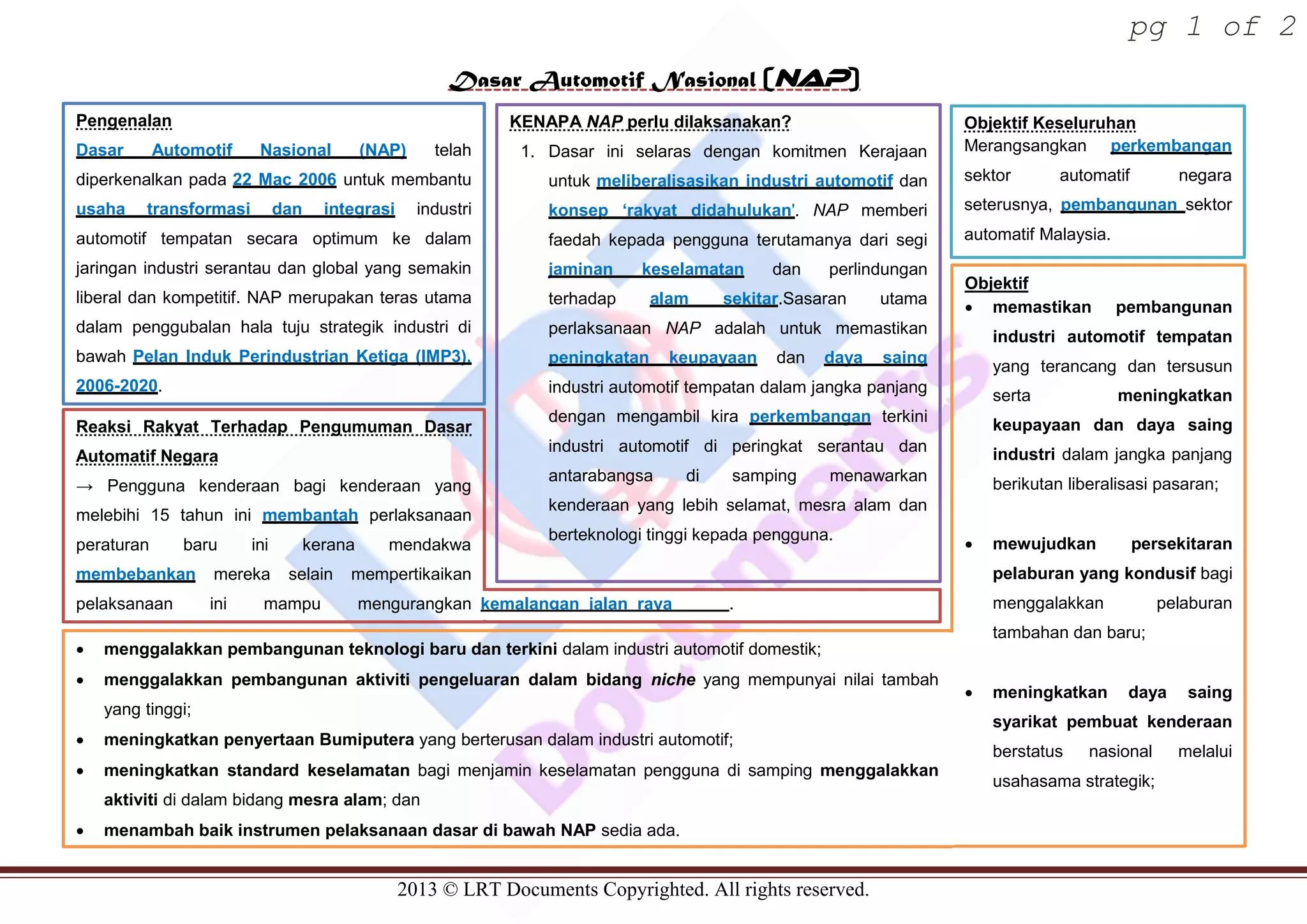 Dasar automotif Nasional (NAP) | PDF