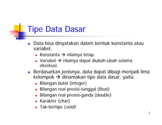 Dasar c | PPT