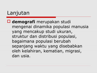 Dasar dasar-demografi | PPT