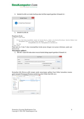 Dasar dasar-pemrograman-visual-studio-2010 | PDF