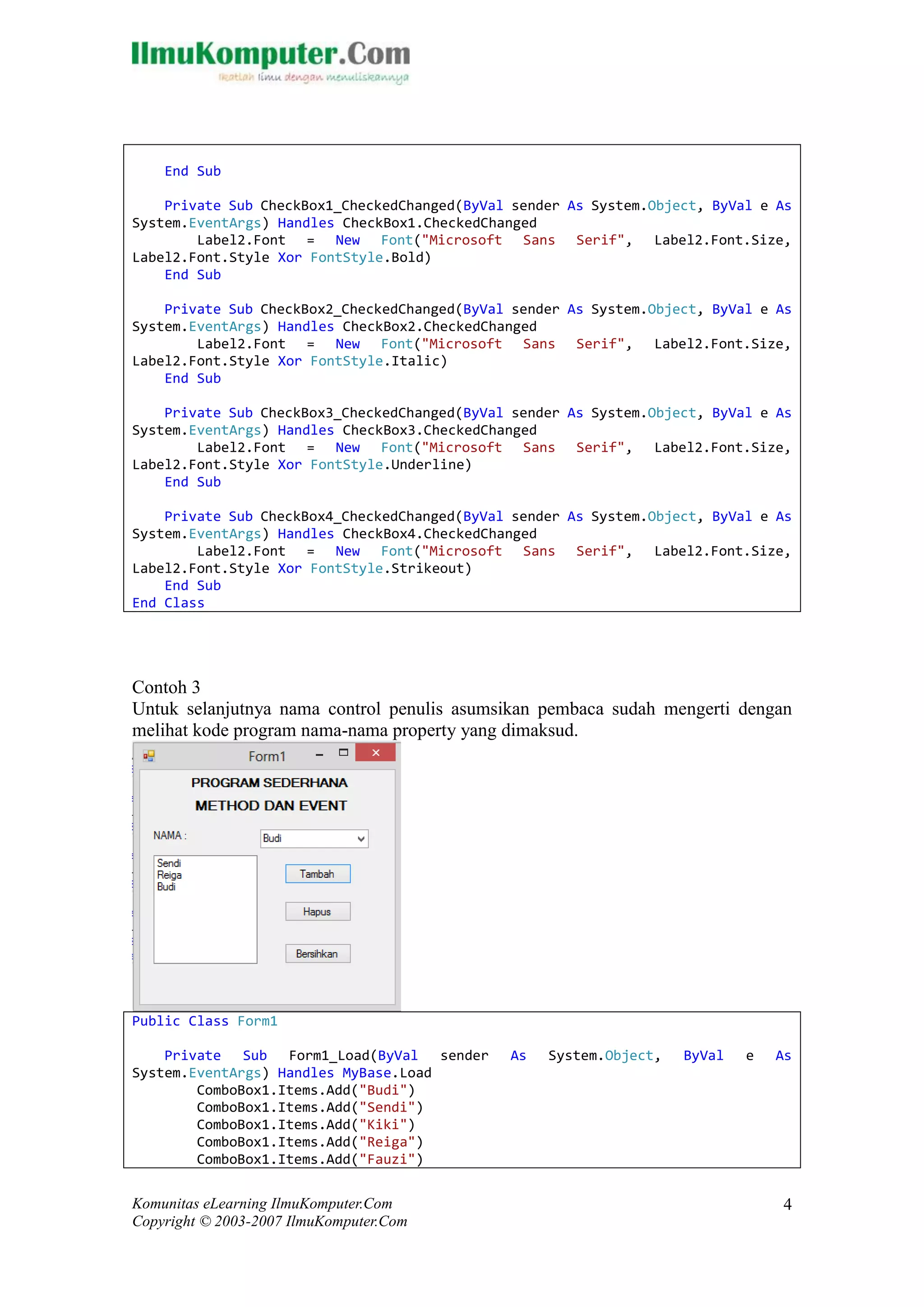 Dasar dasar-pemrograman-visual-studio-2010 | PDF