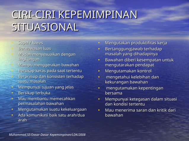dasar dasar kepemimpinan untuk masa depan | PPT