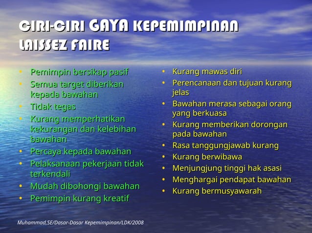dasar dasar kepemimpinan untuk masa depan | PPT