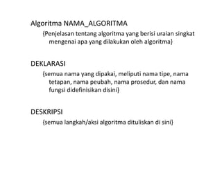 Dasar dasar algoritma | PDF