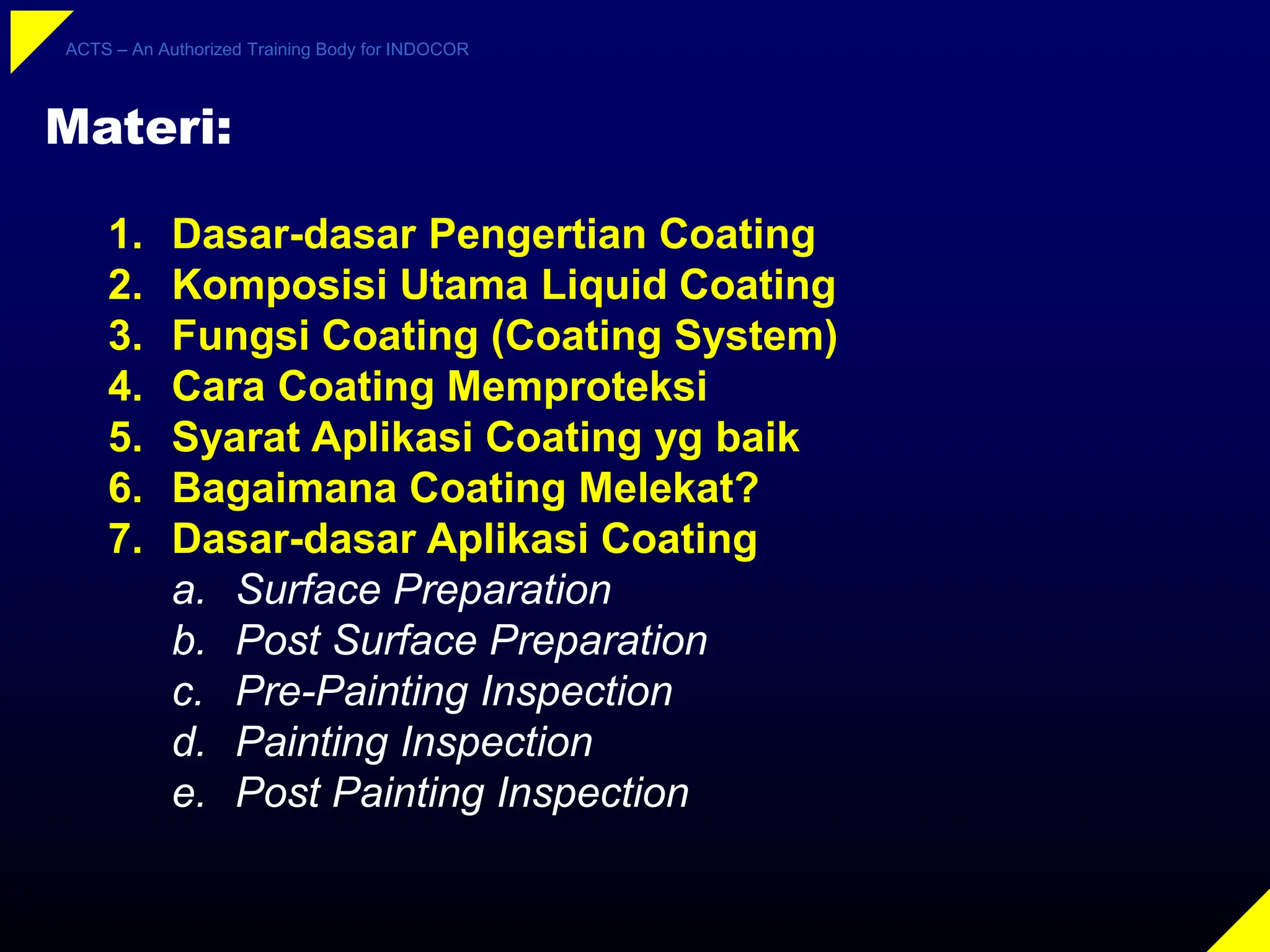 Dasar Dasar Aplikasi Coating - painting | PPT
