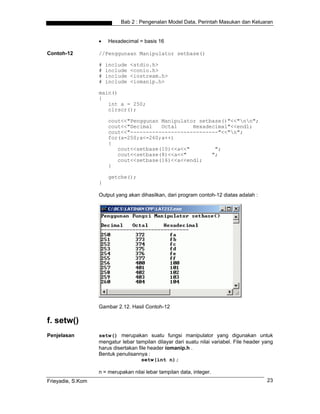 Dasar dasar c++ | PDF