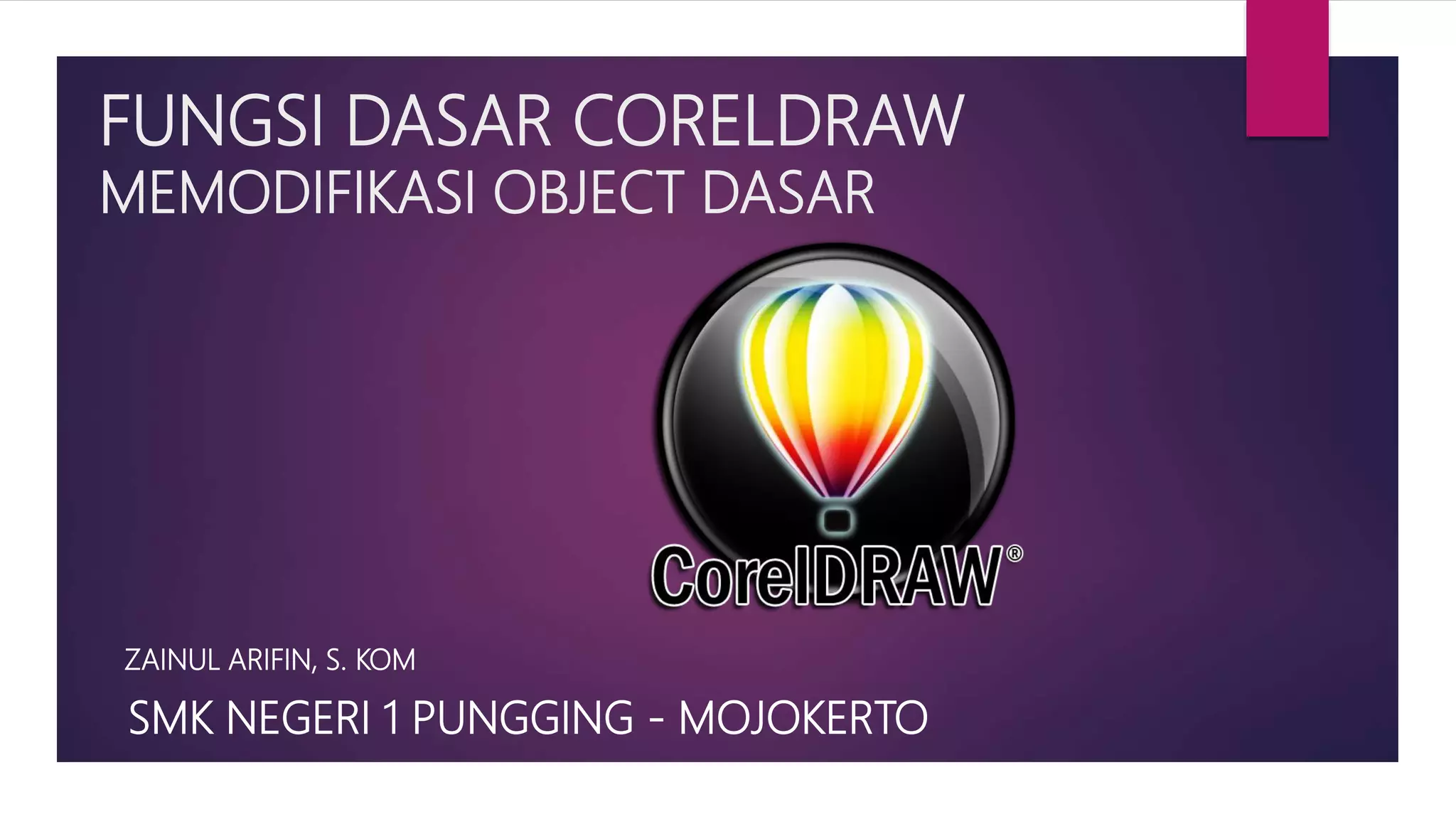 Dasar dasar coreldraw 2 | PPT