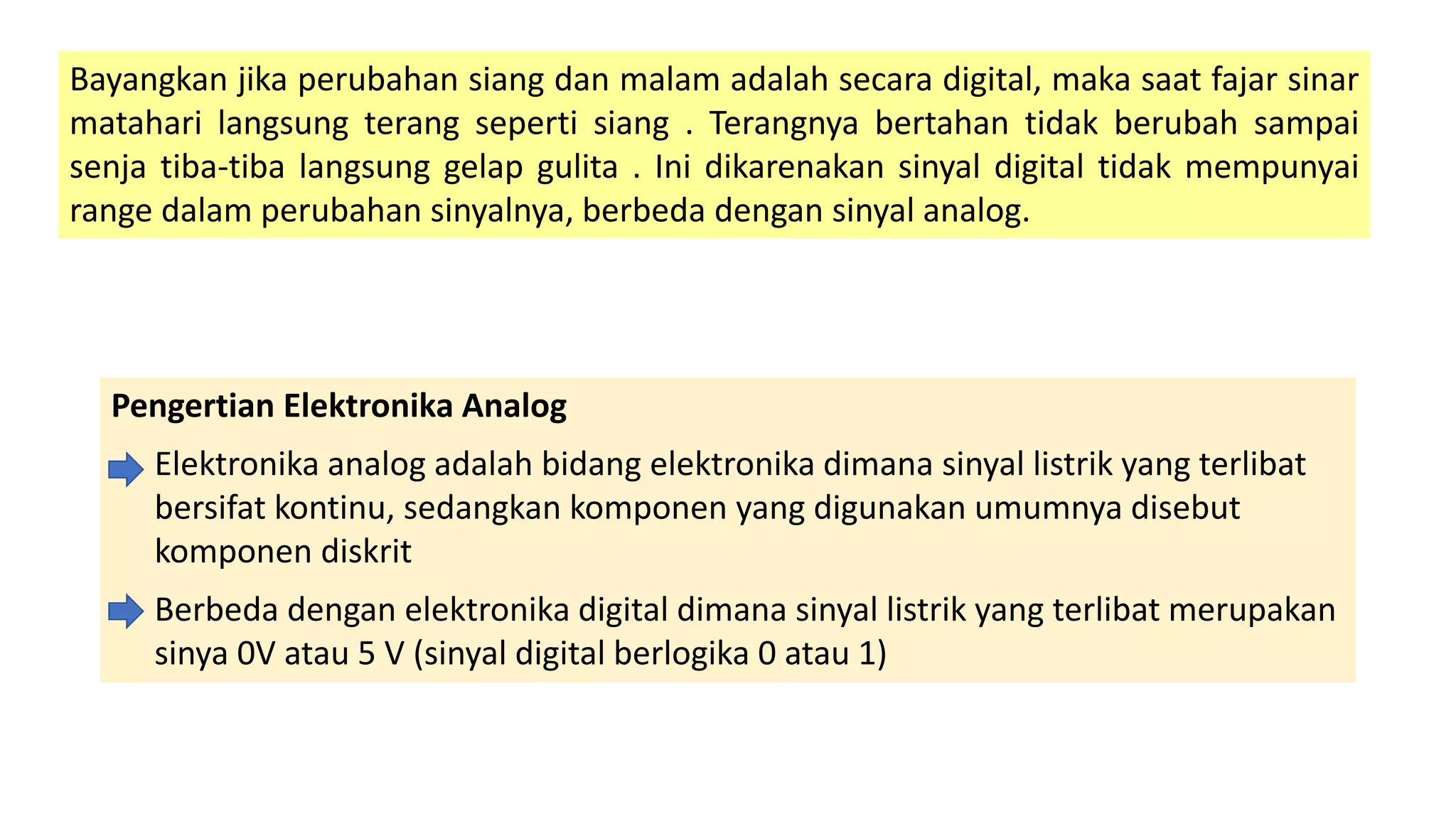 Dasar dasar elektronika analog dan digital | PPTX