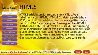 Dasar dasar html5 | PPT