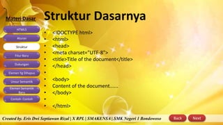 Dasar dasar html5 | PPT