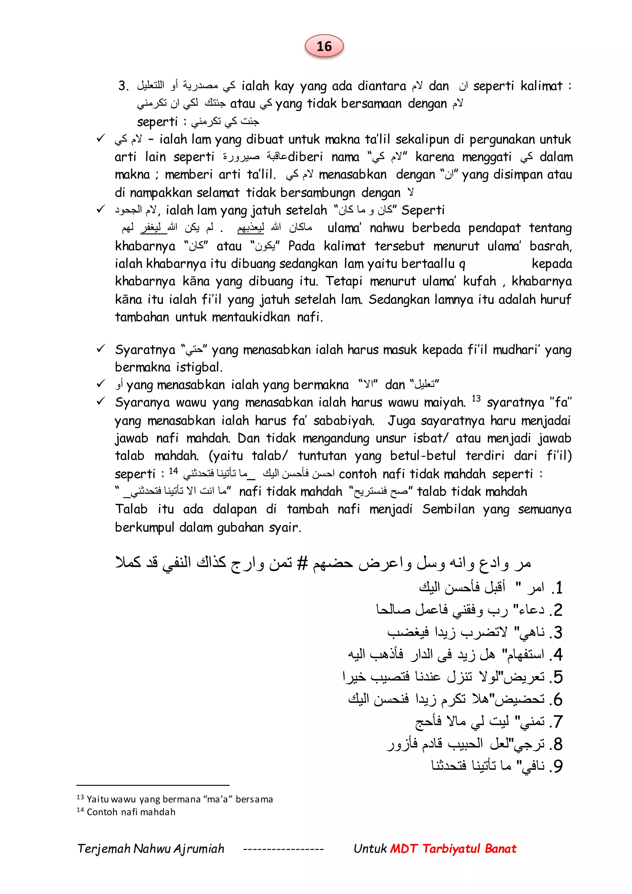 Dasar dasar ilmu nahwu | DOCX