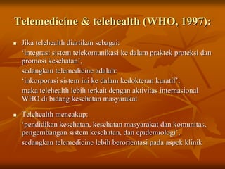 Dasar Dasar Implementasi Telemedicine | PDF