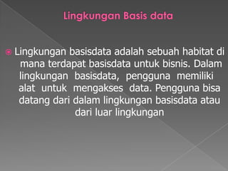 Dasar dasar intelegensi bisnis | PPTX