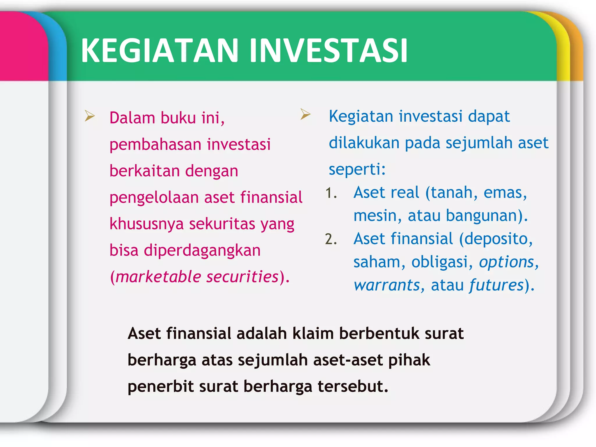 Dasar Dasar Investasi | PPT