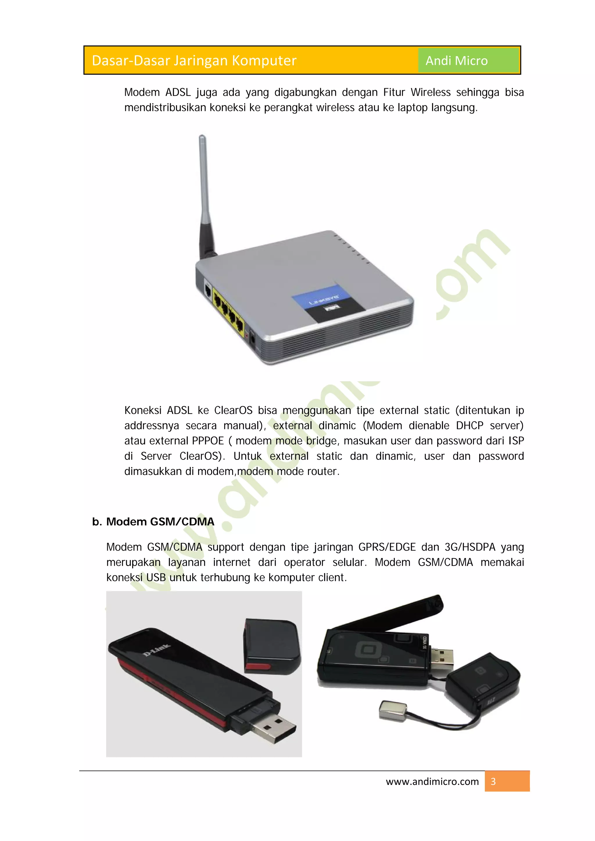 Dasar dasar jaringan | PDF