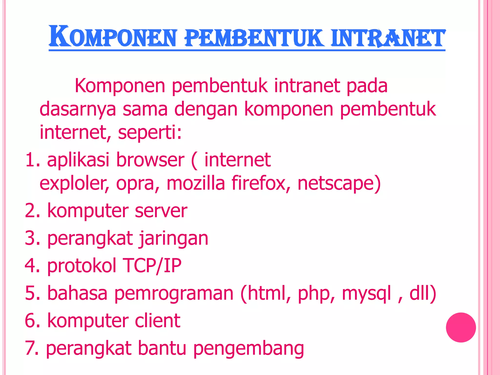 Memahami Dasar dasar jaringan internet Microsoft Power Point | PPTX