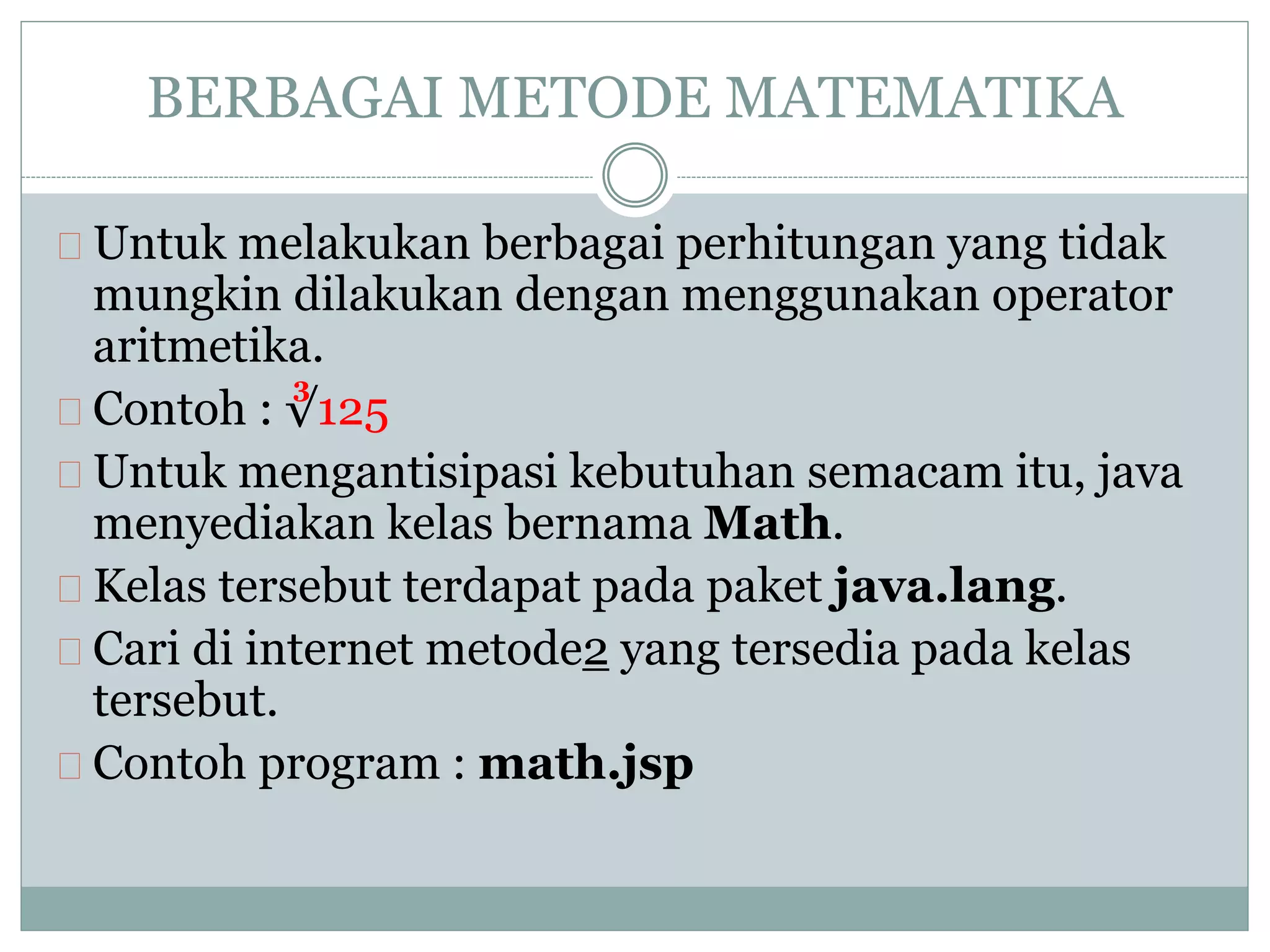 Dasar dasar JSP | PPT