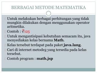 Dasar dasar JSP | PPTX